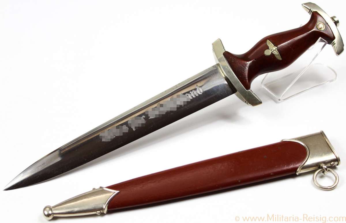 SA Dolch, Herst. Curt Hoppe, Solingen, selten! | Militaria-Reisig